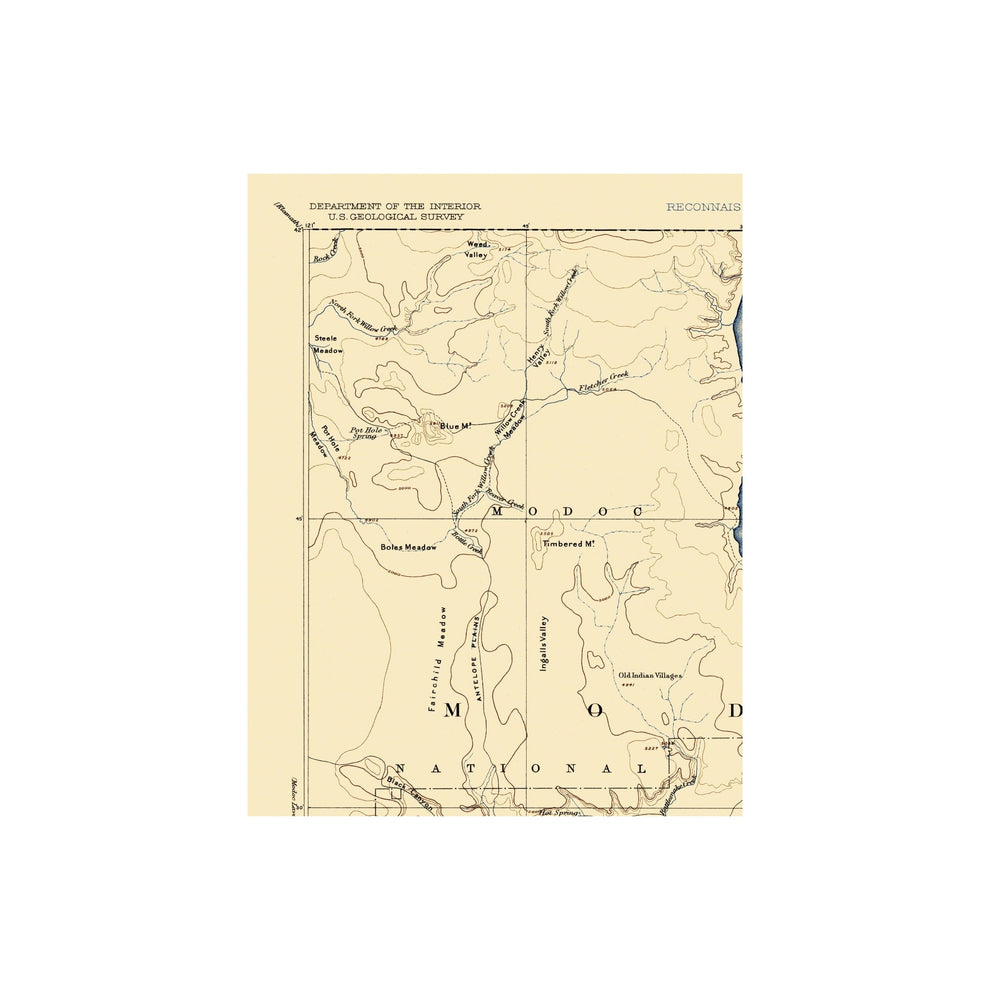 Topographical Map - Alhambra California Sheet - USGS 1892 - 33.44 x 23 ...