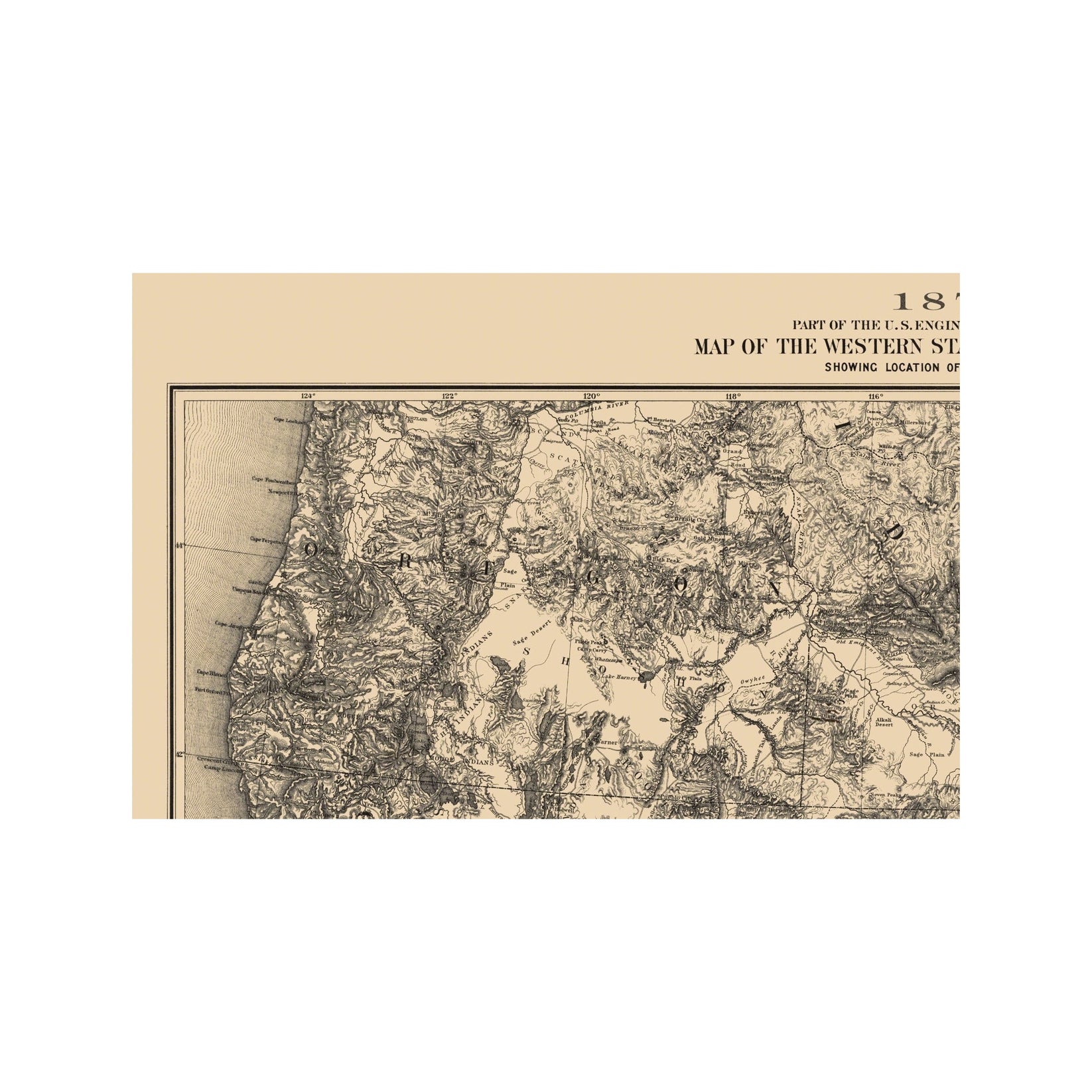 Historic Mine Map - Western States with Territories Mining Districts ...