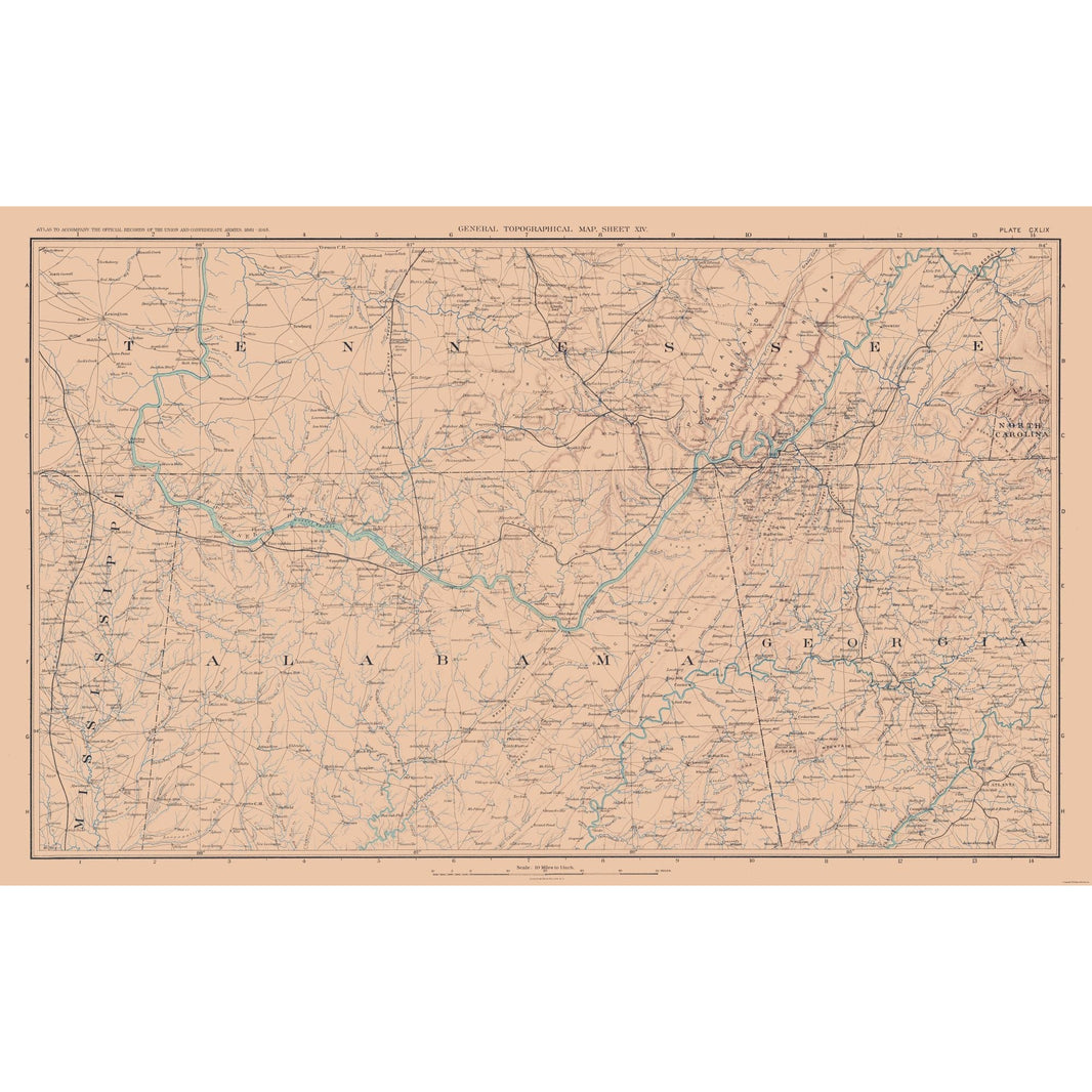 Civil War Maps - Mississippi – Maps of the Past