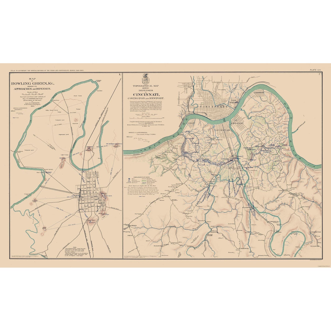 Civil War Maps - Ohio – Maps of the Past