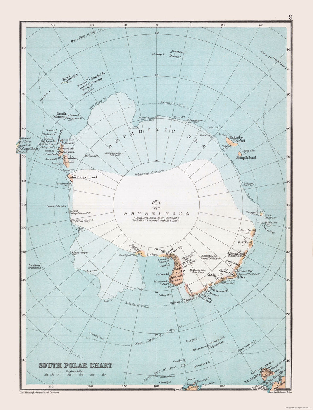 Historical International Maps - Antarctica – Maps of the Past