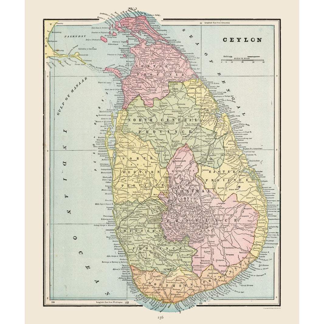 Historical International Maps - Sri Lanka – Maps of the Past