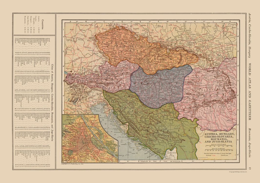 Historical International Maps - Czechoslovakia – Maps of the Past
