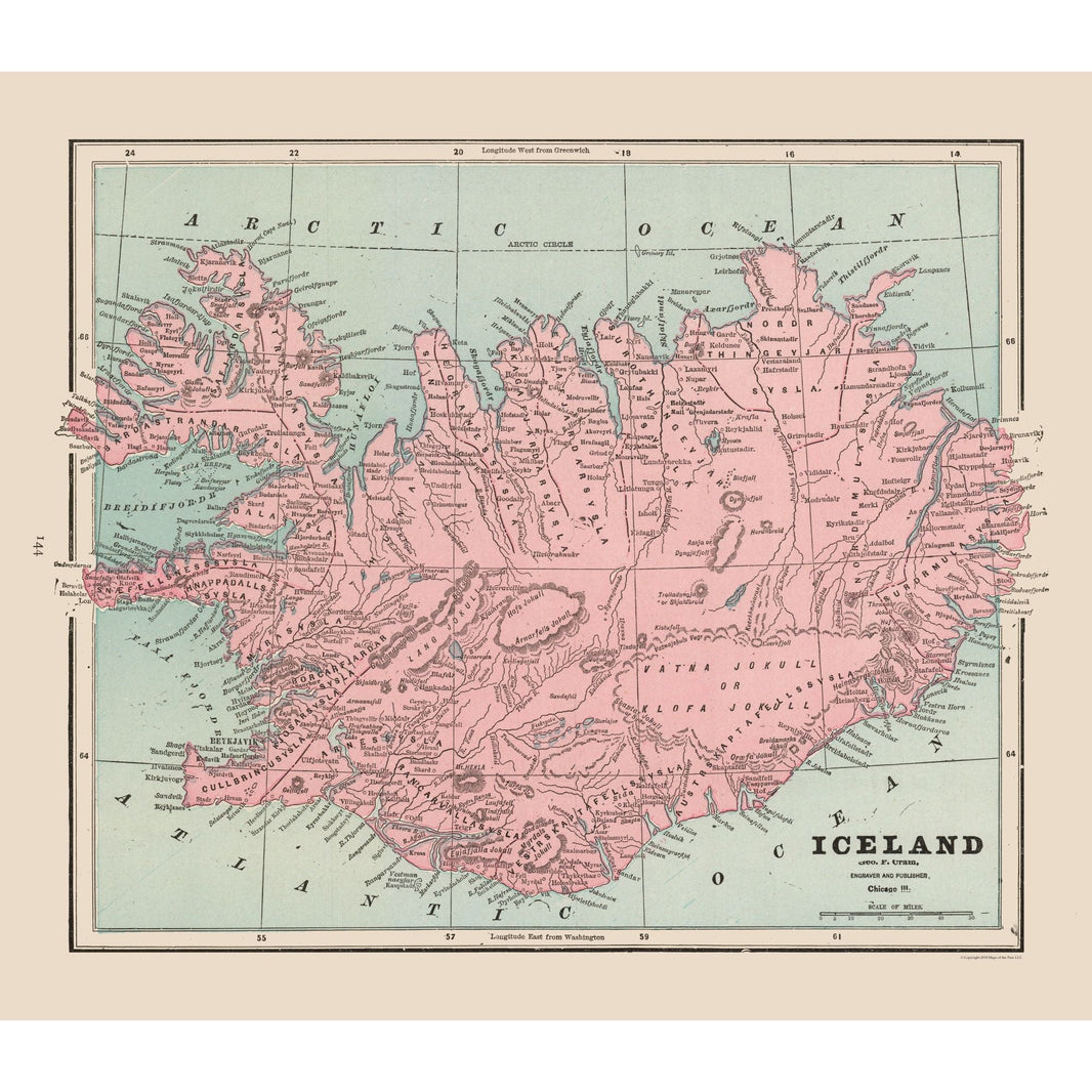 Historical International Maps - Iceland – Maps of the Past