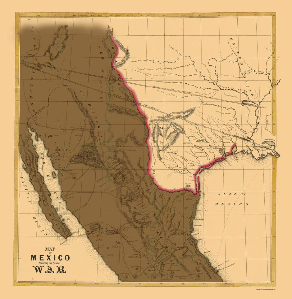 Historical Maps of Other Wars - Mexico – Maps of the Past