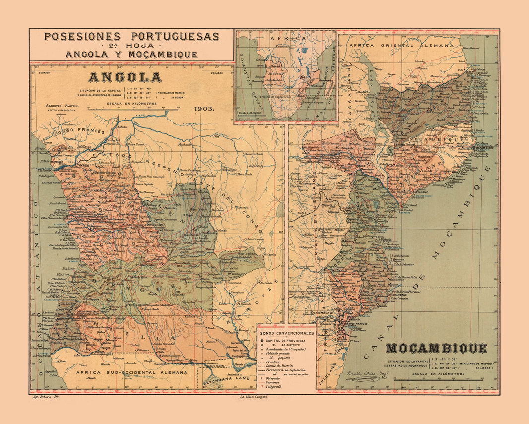 Historical International Maps - Angola – Maps of the Past
