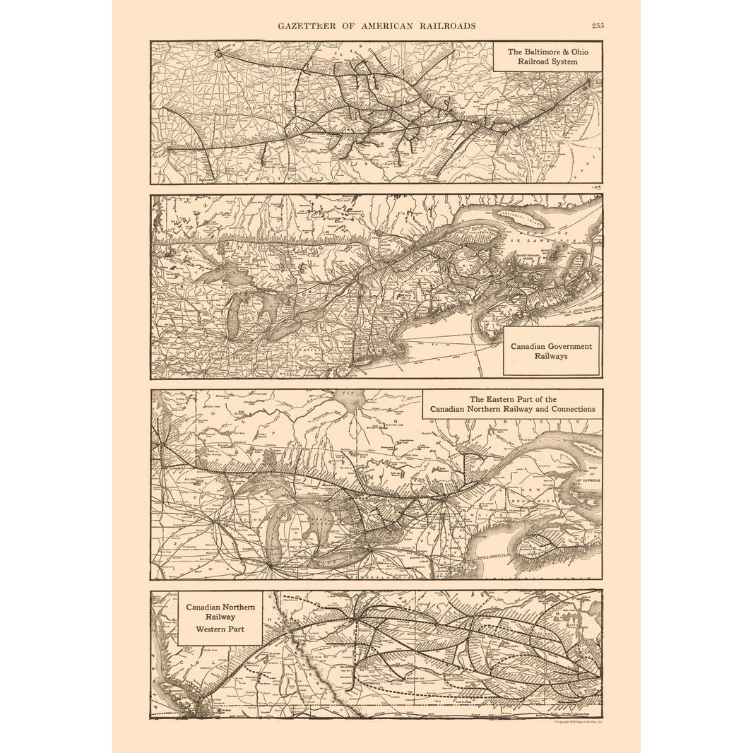 Old Railroad Maps - Ohio – Maps of the Past