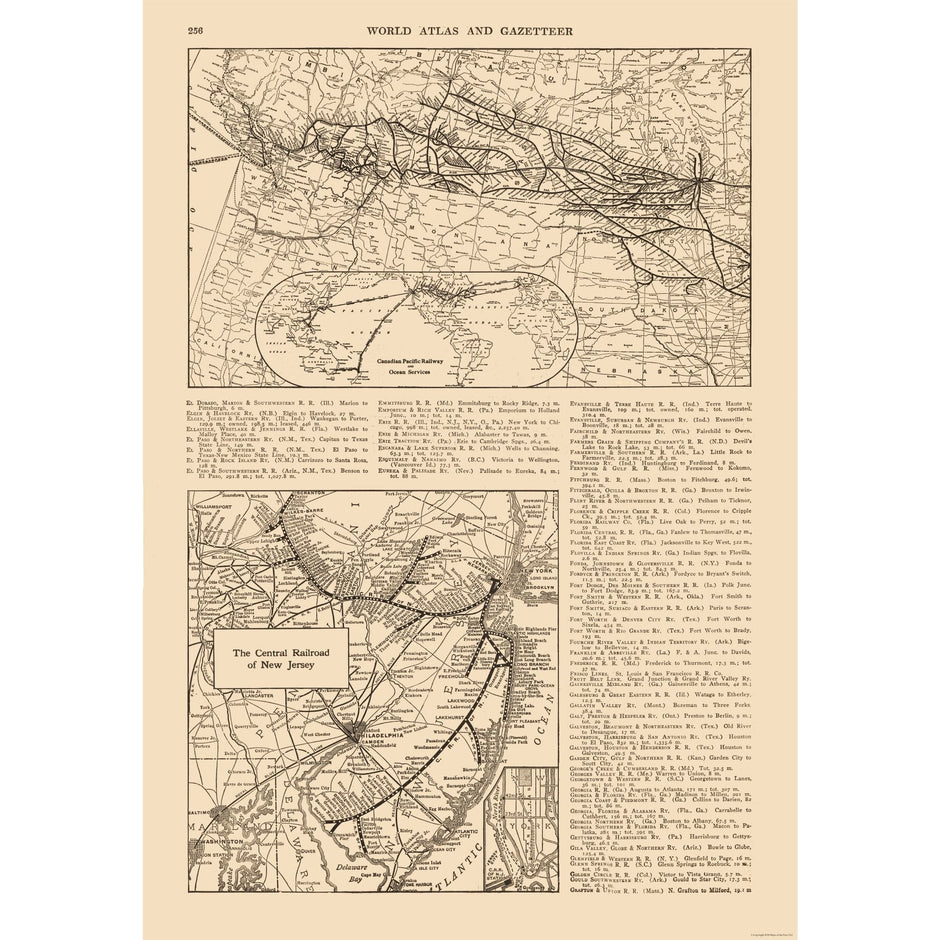 Old Railroad Maps - New Jersey – Maps of the Past
