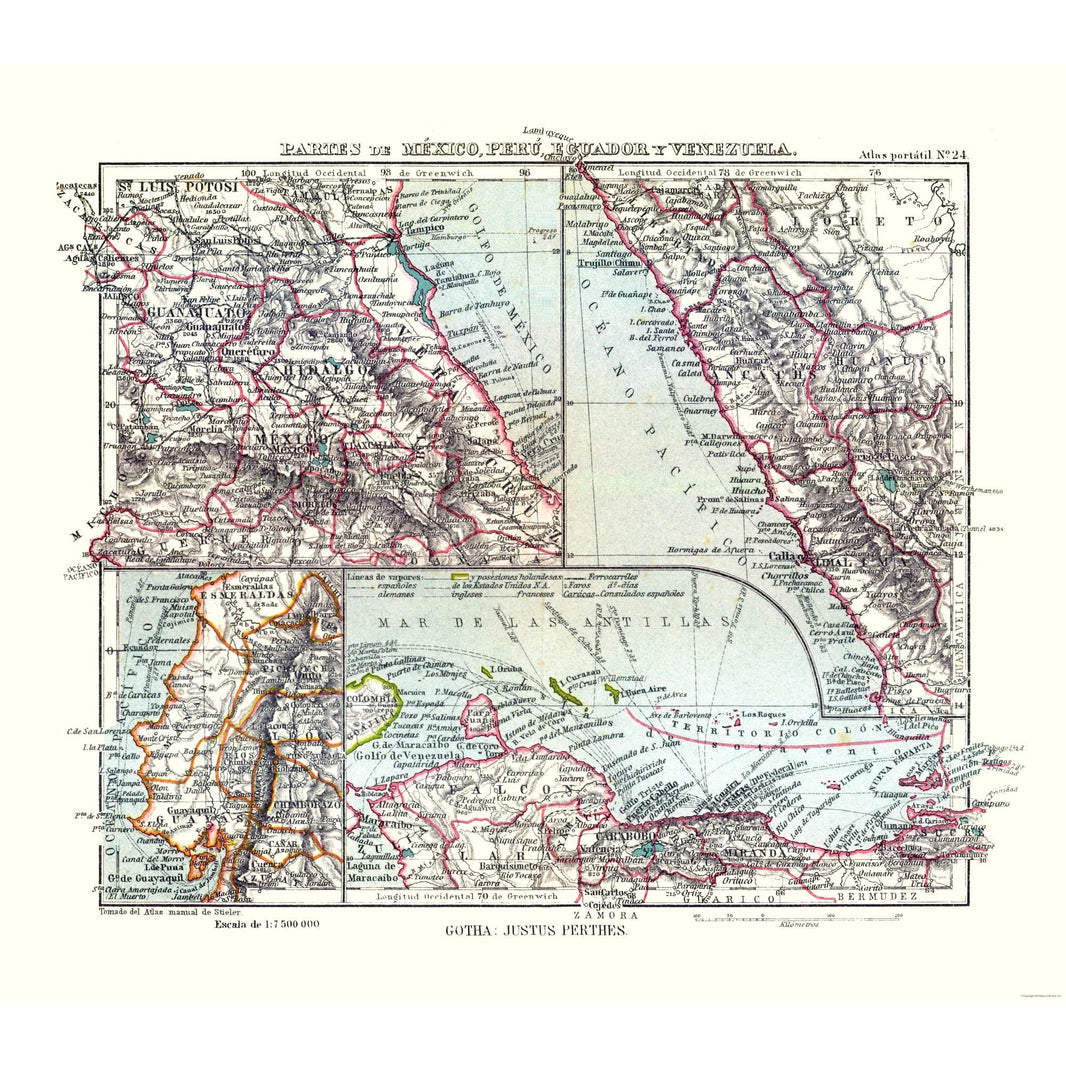 Historical International Maps - Venezuela – Maps of the Past