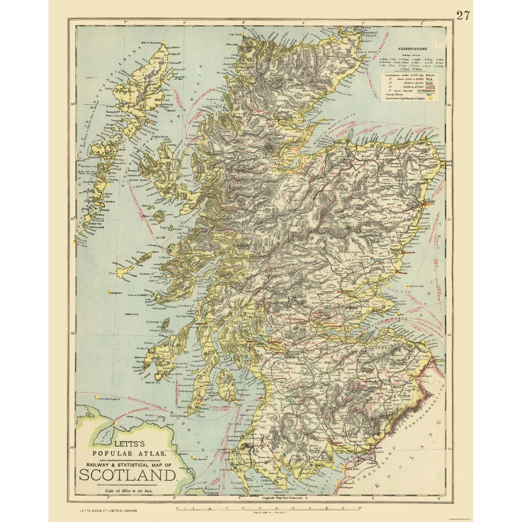 Old Railroad Maps - Scotland – Maps of the Past