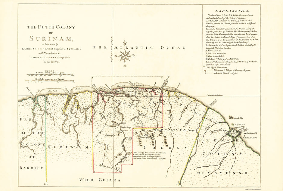 Historical International Maps - Suriname – Maps of the Past