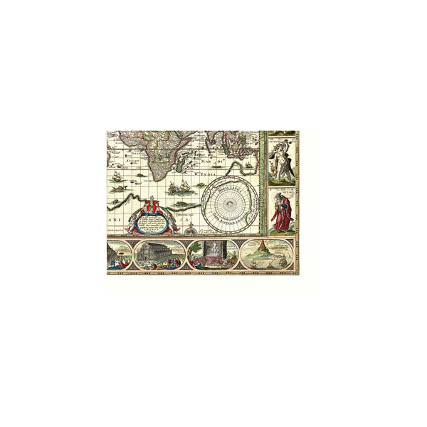 Historic Map - World America 1492 to 1499 - Bleau - 29.60 x 23 - Vinta ...