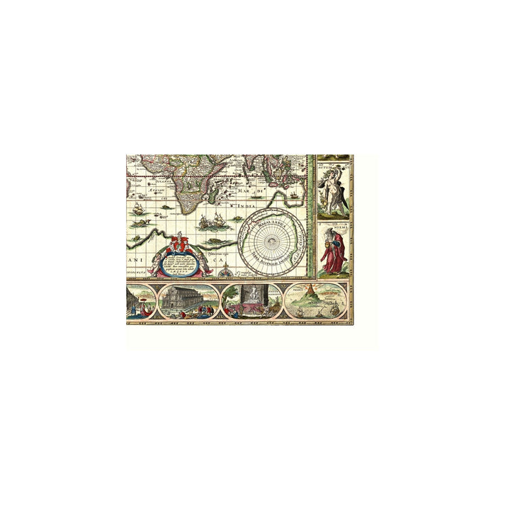 Historic Map - World America 1492 to 1499 - Bleau - 29.60 x 23 - Vinta ...