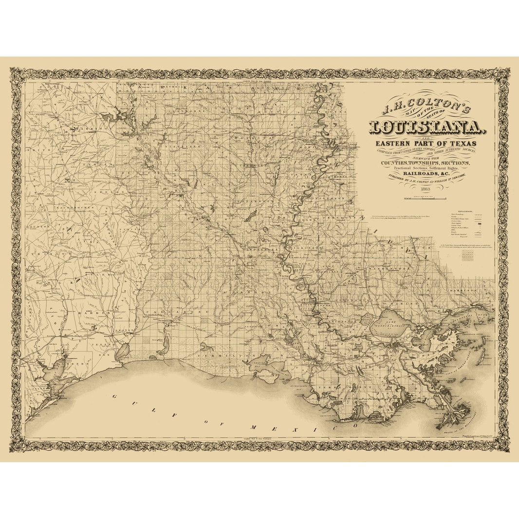 Old Railroad Maps - Louisiana – Maps of the Past