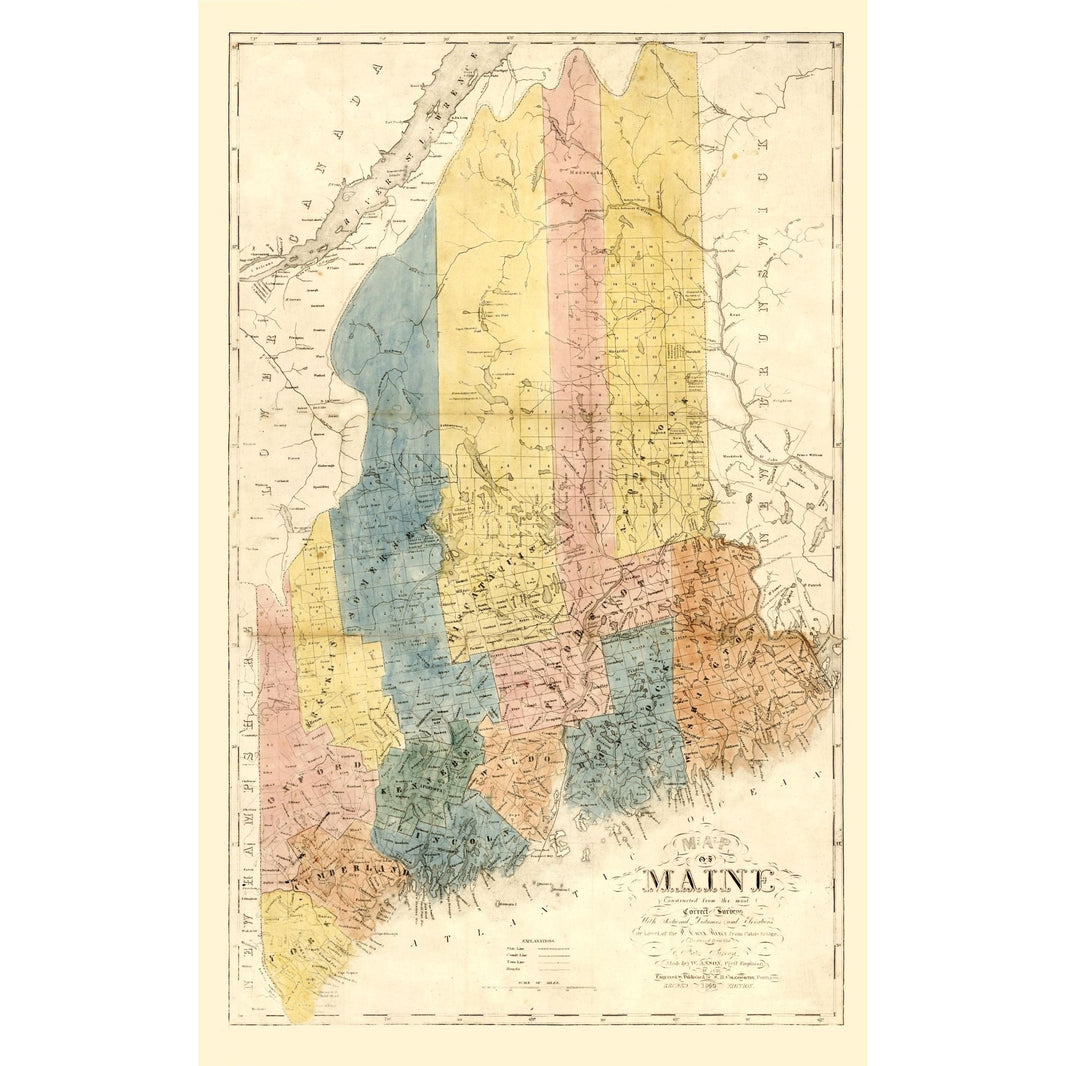 Old State Maps - Maine – Maps of the Past