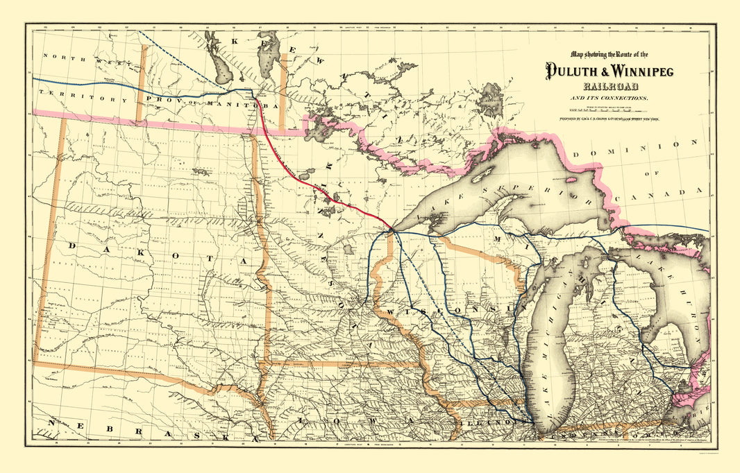 Old Railroad Maps - Minnesota – Maps of the Past
