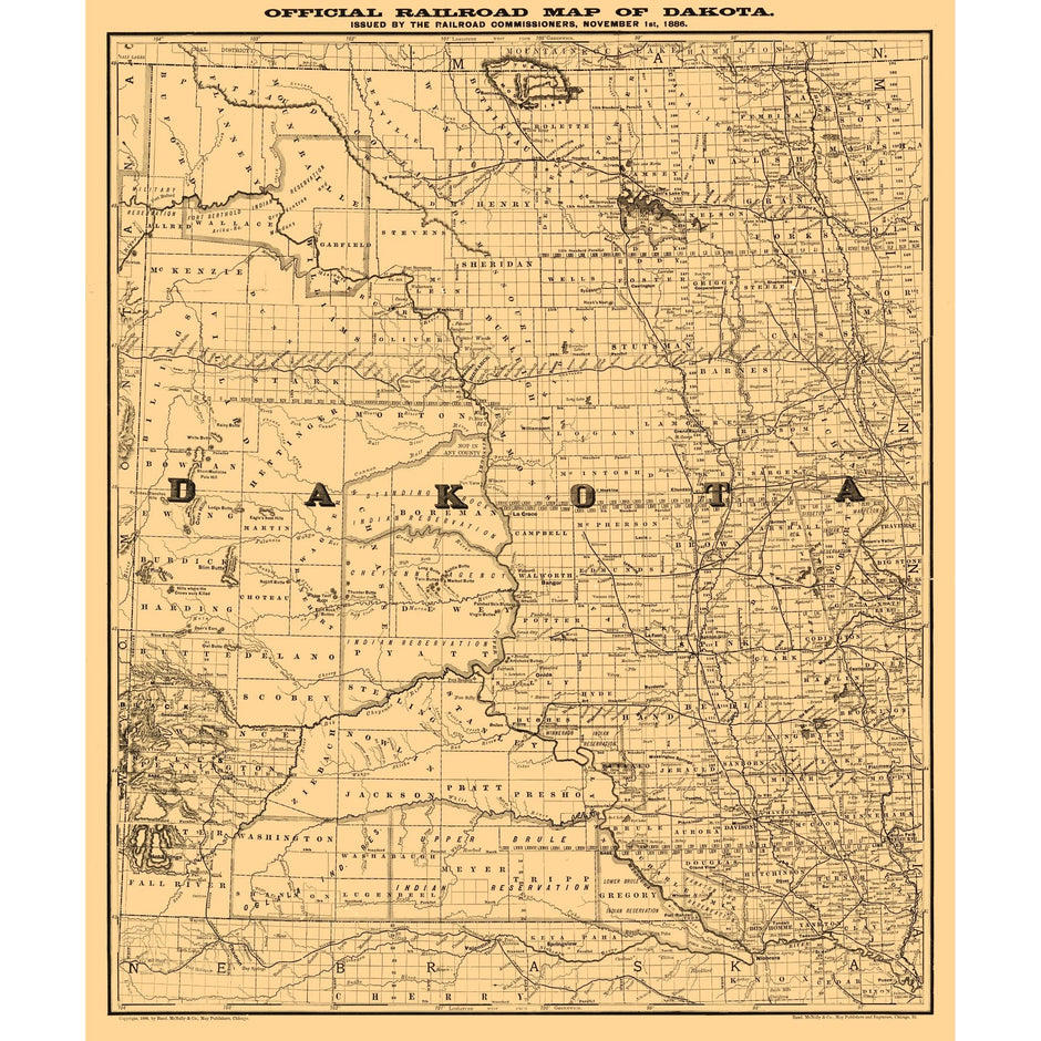 Old Railroad Maps - North Dakota – Maps of the Past