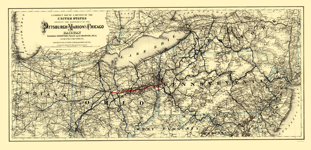 Old Railroad Maps - Ohio – Maps of the Past
