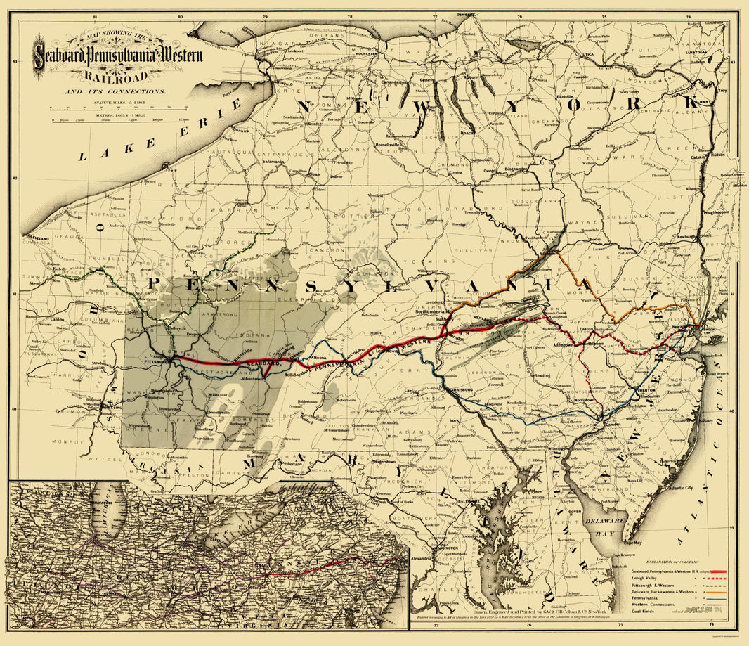 Old Railroad Maps - Pennsylvania – Maps of the Past