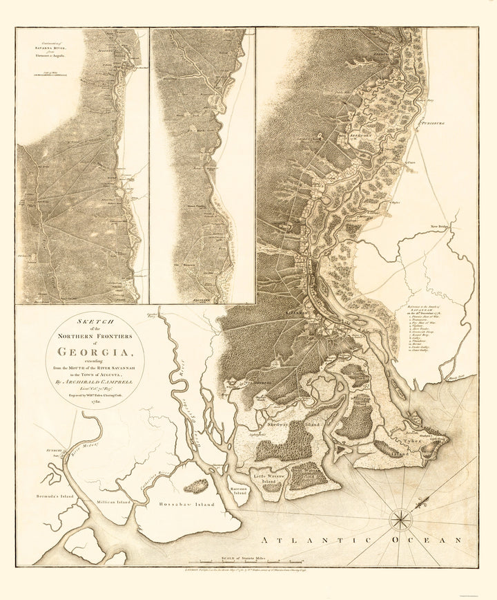 Revolutionary War Maps - Georgia – Maps of the Past