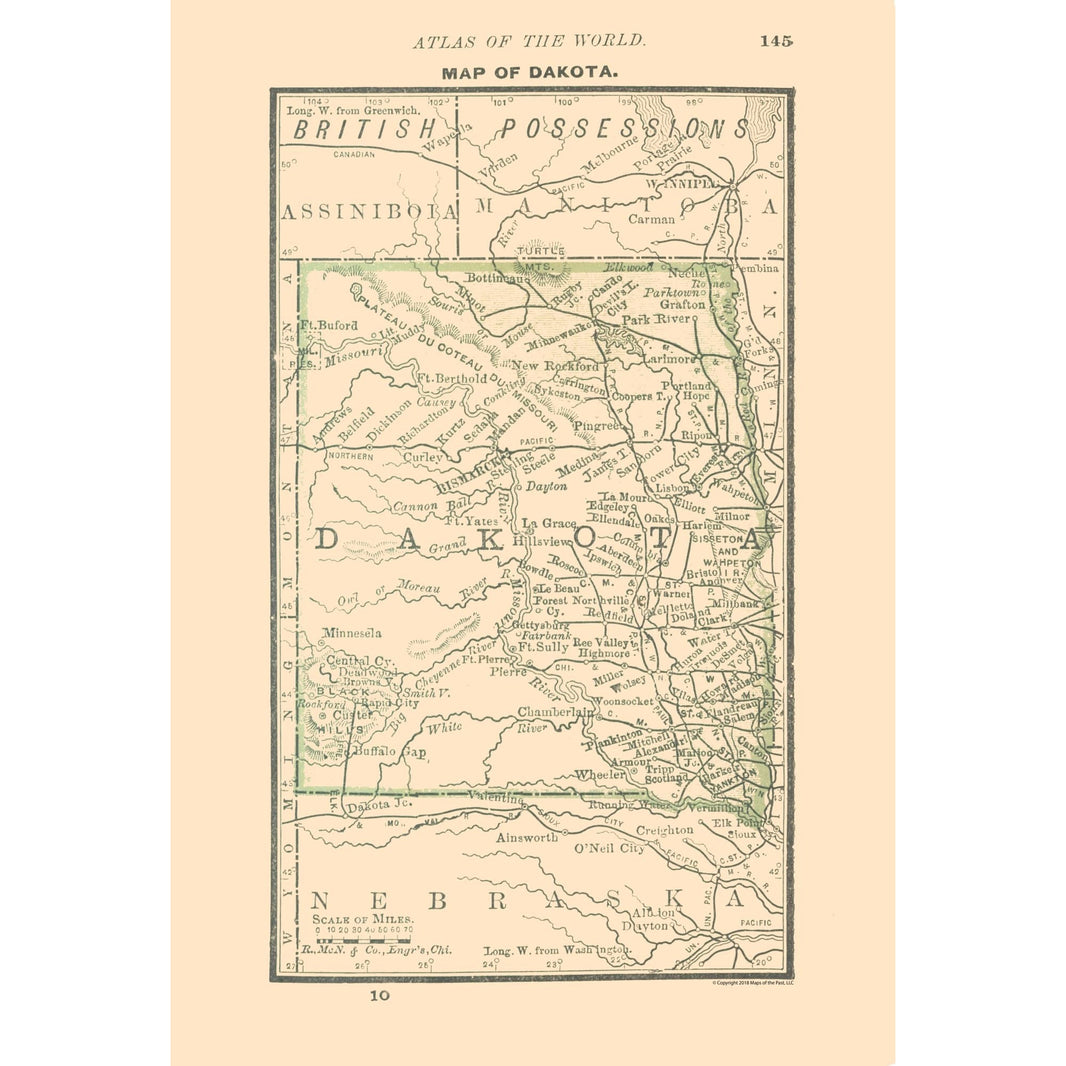Old State Maps - Dakota – Maps of the Past