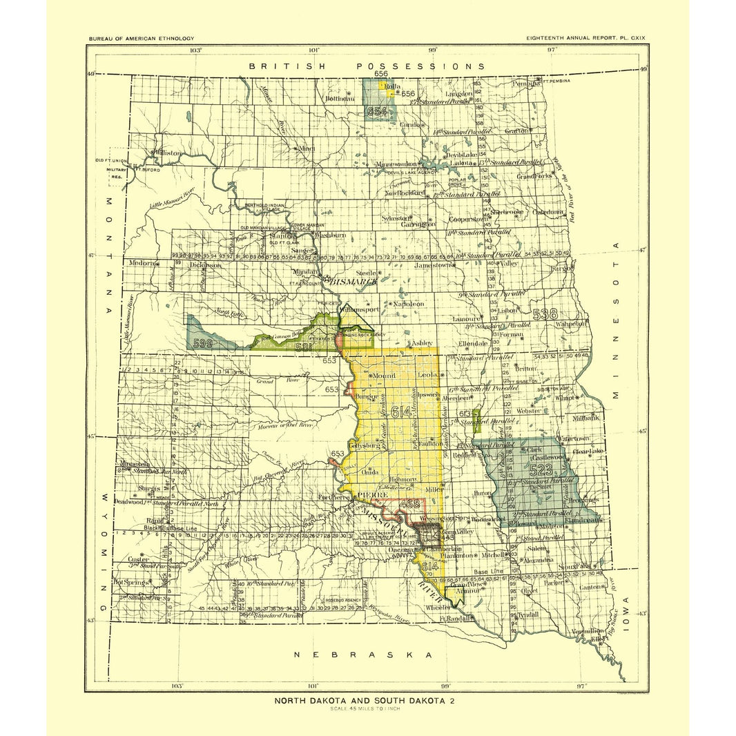 Old State Maps - North Dakota – Maps of the Past