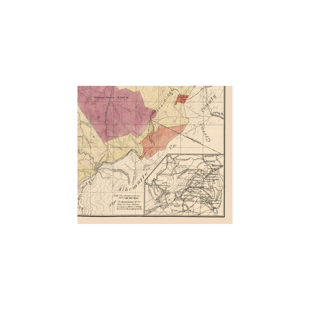 Historic County Map - Rockingham County Virginia - Hotchkiss1888 - 25 ...