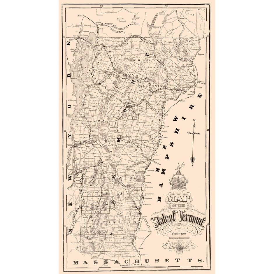 Old State Maps - Vermont – Maps of the Past
