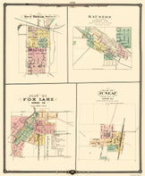 Historic City Map - Tomah Mauston Fox Lake Juneau Wisconsin - Snyder 1 ...