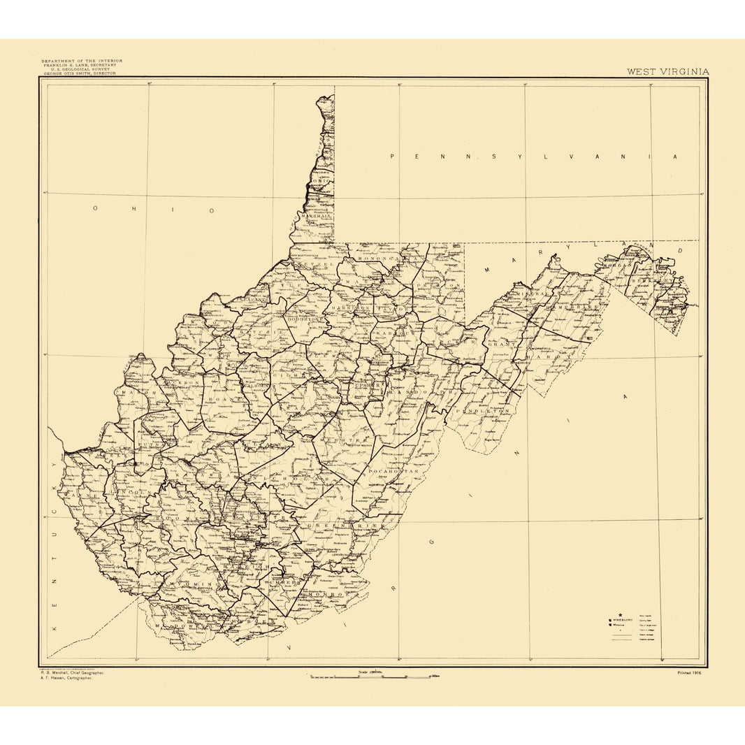 Old State Maps - West Virginia – Maps of the Past